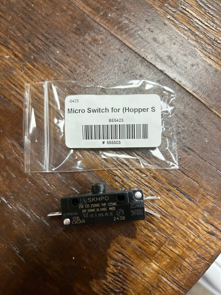 Micro Switch for Hopper - Beesley - Southern Poultry Solutions
